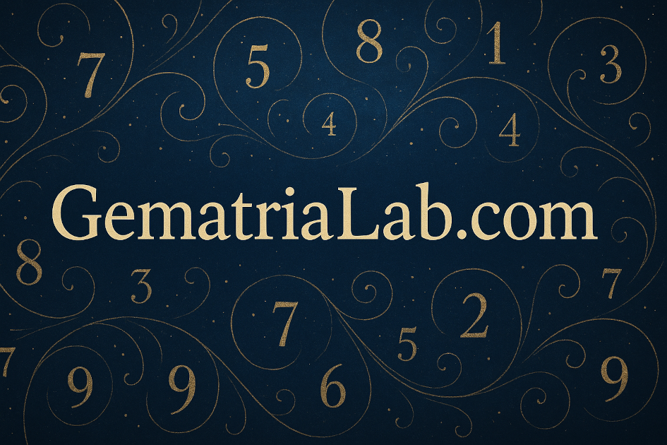 Gematria Calculator